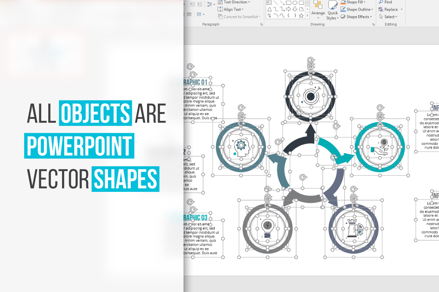 60 PPT cycle infographics