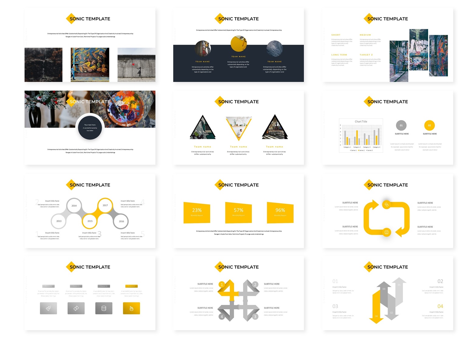 Sonic - Powerpoint Template (329669) | Presentation Templates | Design ...