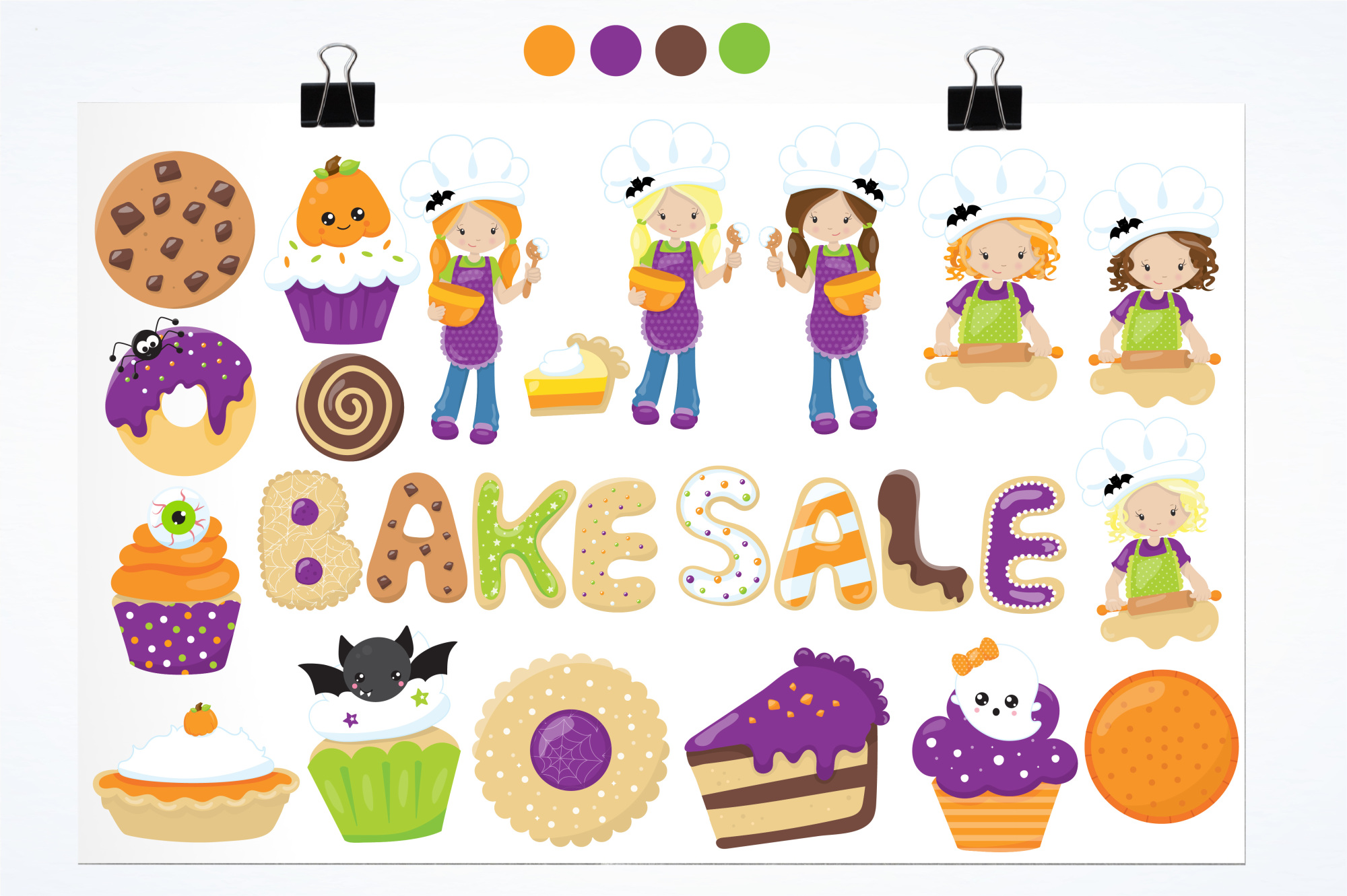 Bake Sale graphics and illustrations (14956) | Illustrations | Design ...