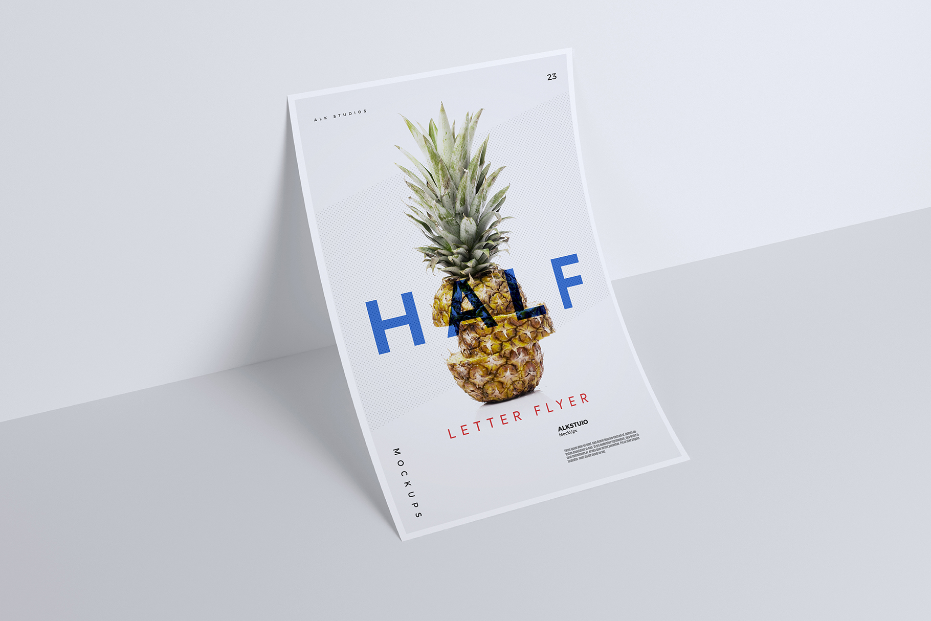 Half Letter Flyer Mockup