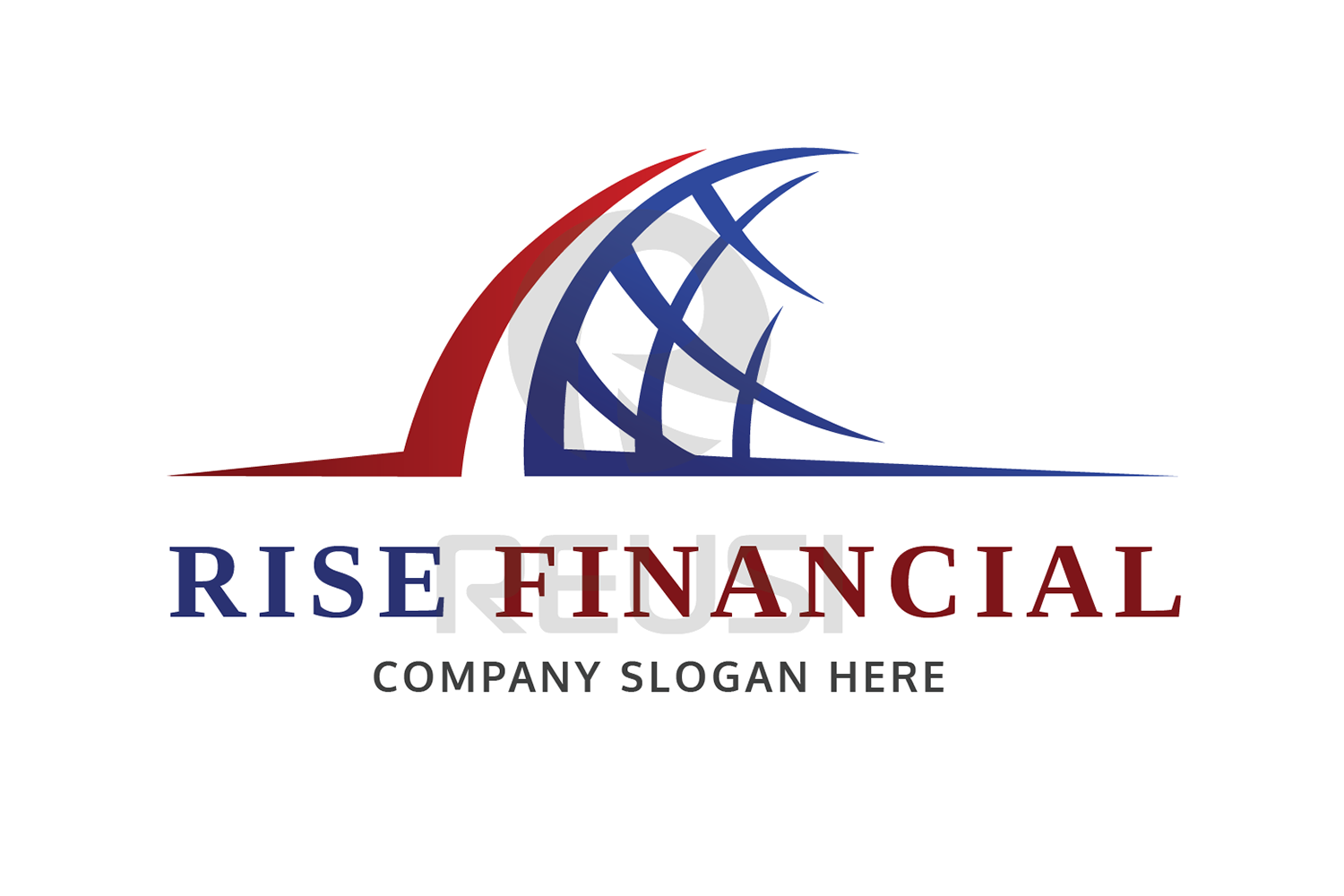 Rise Financial Logo Template (88304) | Logos | Design Bundles