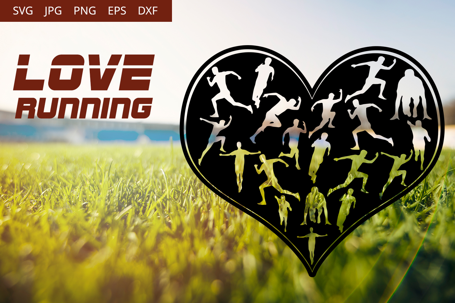Love Running - Athletics Men SVG Vector