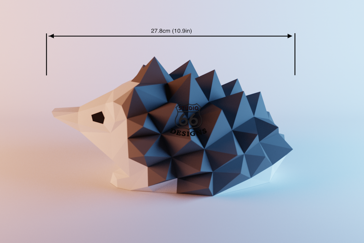 Hedgehog Papercraft, Papercraft Hedgehog Statue, Hedgehog