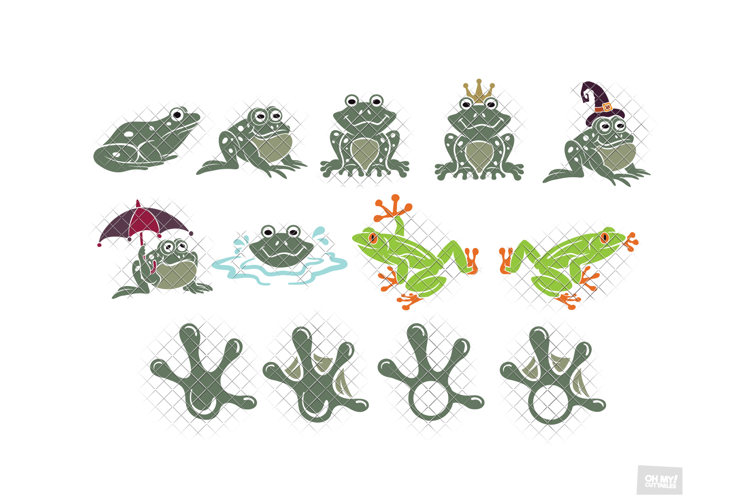 Frog SVG Toad in SVG, DXF, PNG, EPS, JPG
