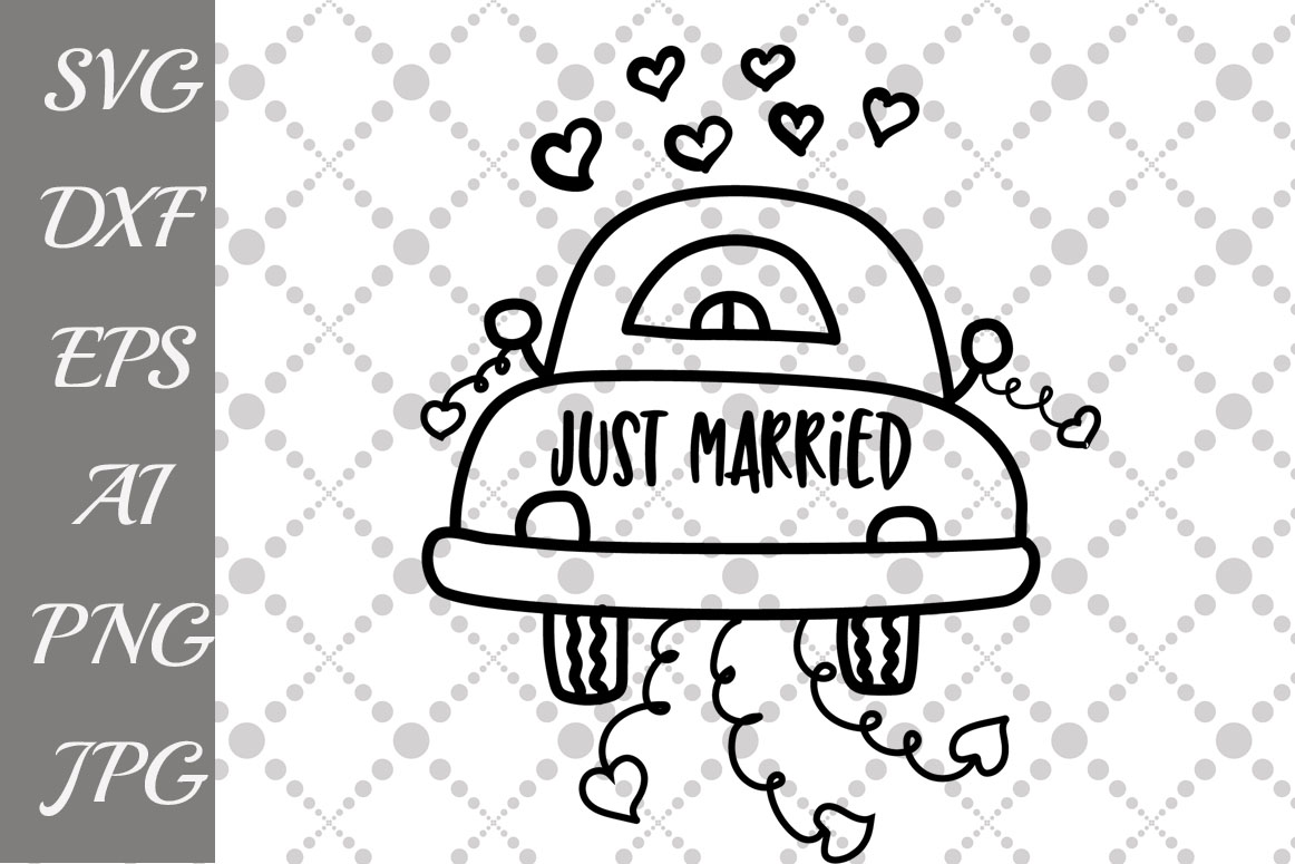 Just married Svg (52967) | Illustrations | Design Bundles