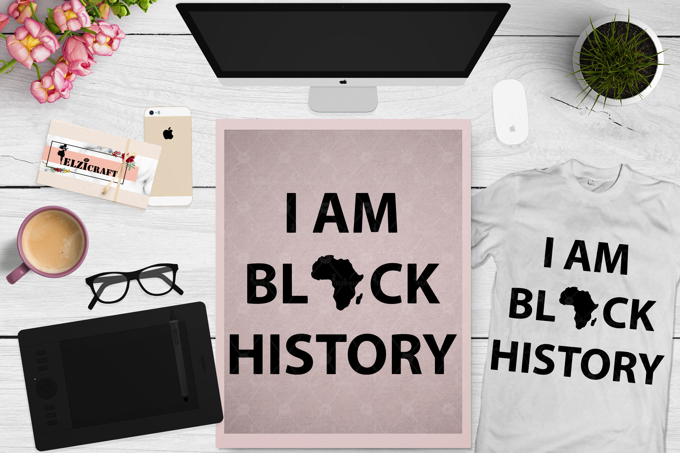BUNDLE Black History Month, Remember your roots, Afro Woman