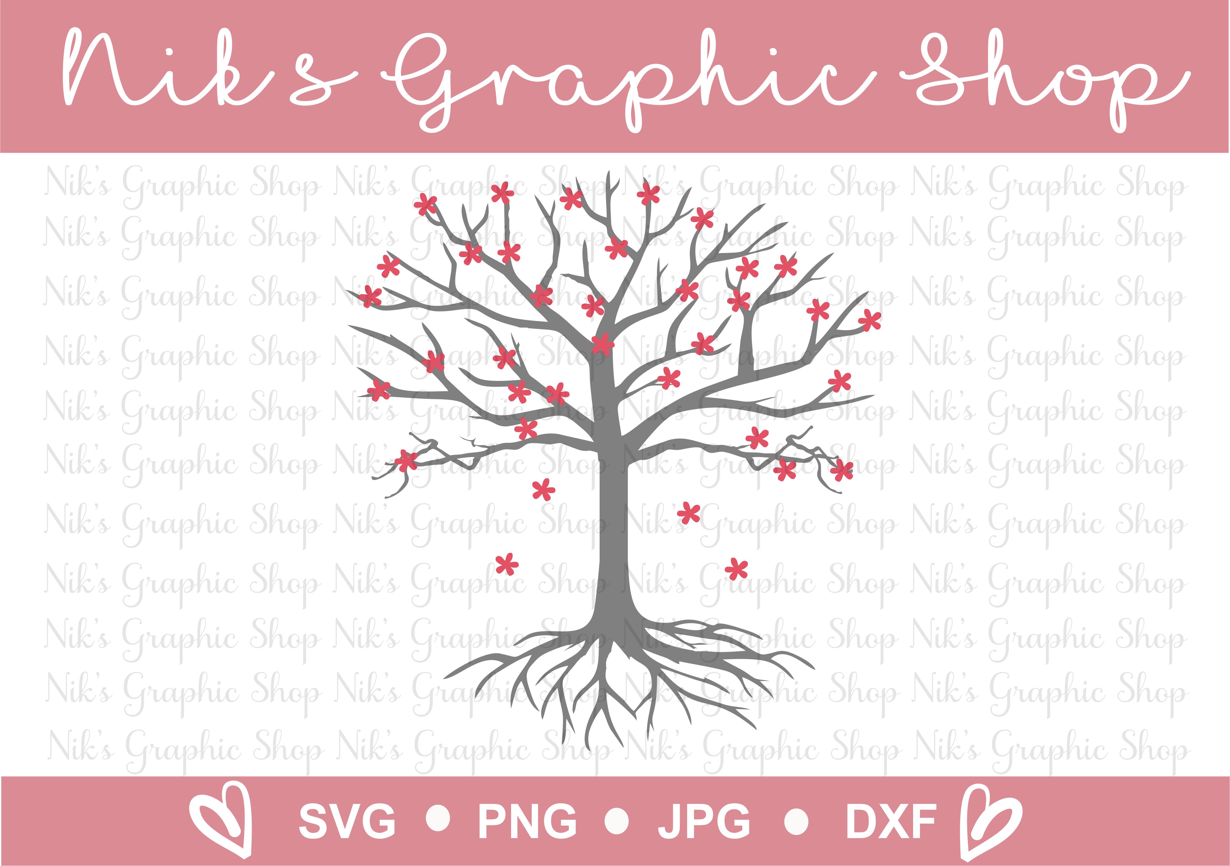 Cherry Blossom Tree Svg, Blossom Svg, Blossom Tree Svg