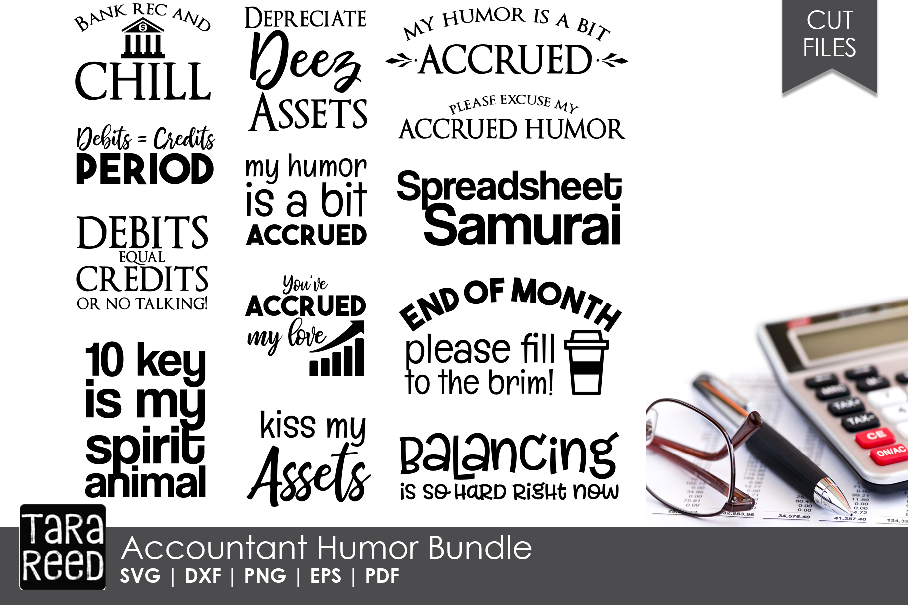 Accounting Humor - Accountant SVG and Cut Files for Crafters