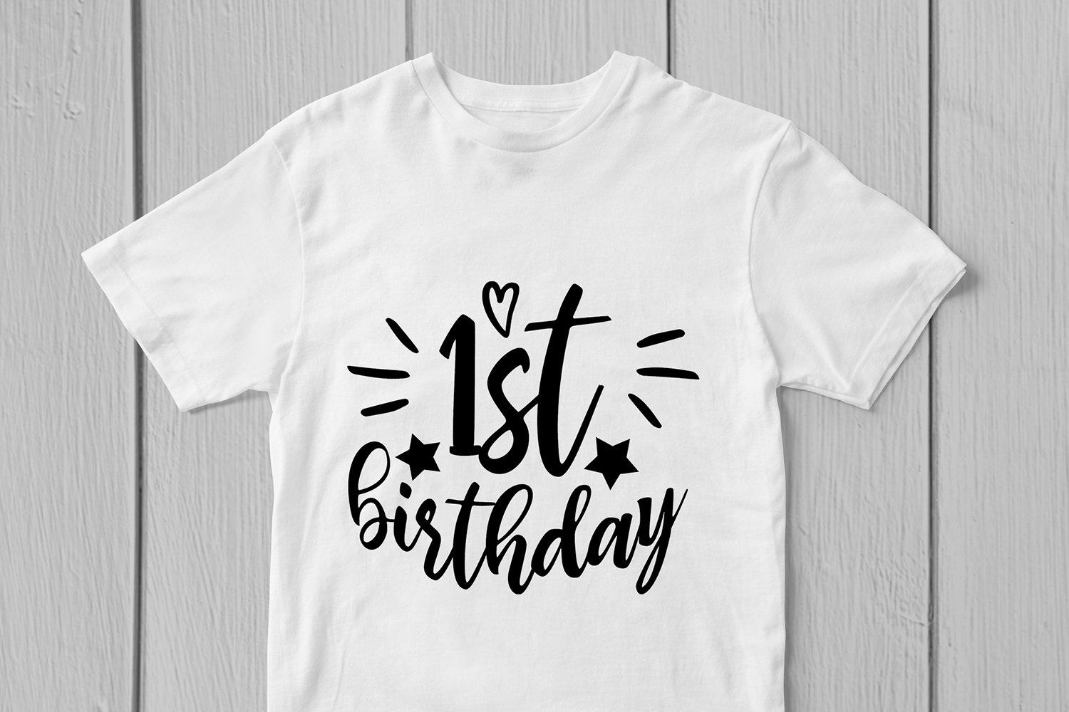 1st Birthday - Birthday SVG EPS DXF PNG Cutting Files
