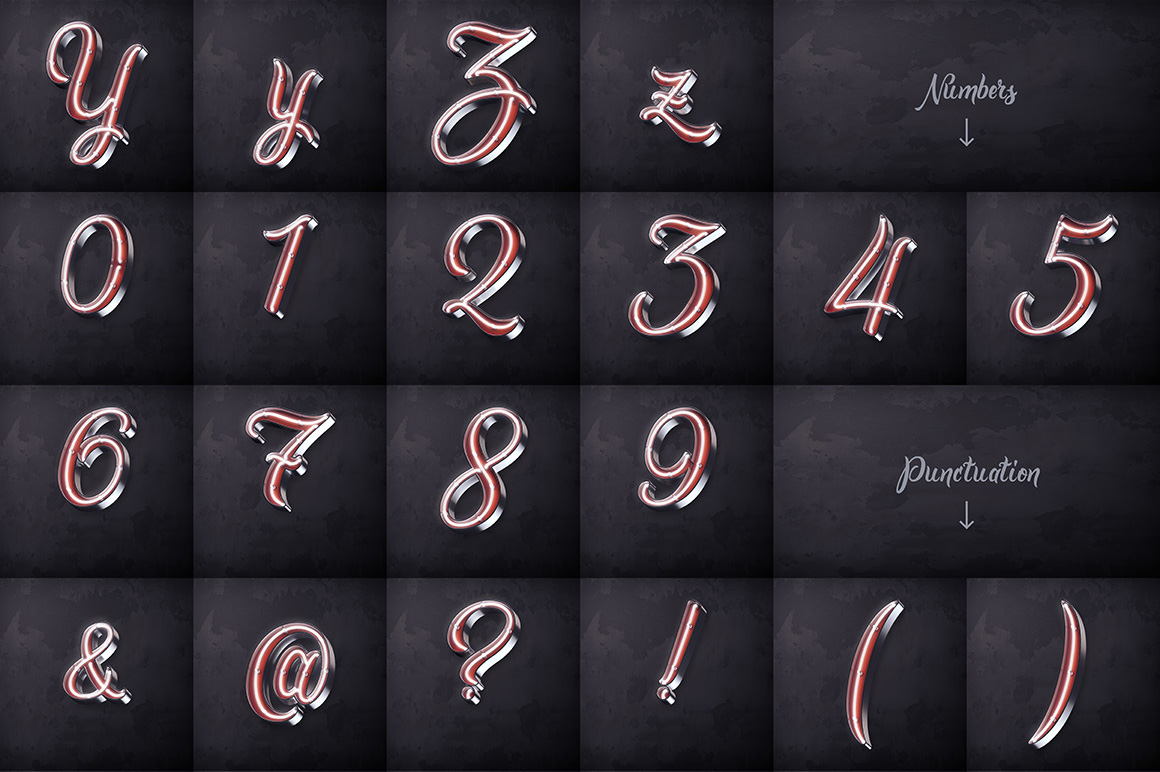 Bright calligraphy PSD Font (126129) | Objects | Design Bundles
