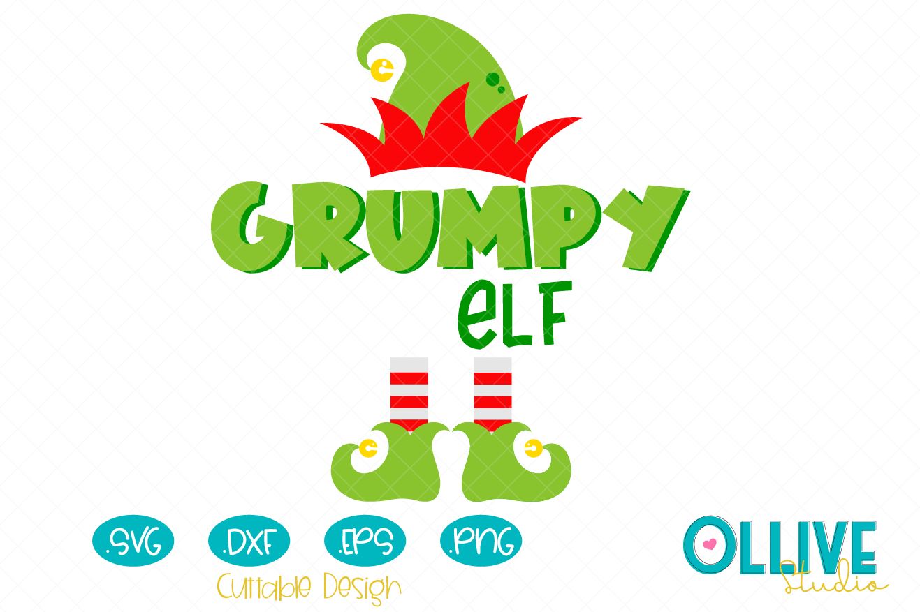 Christmas Grumpy Elf SVG
