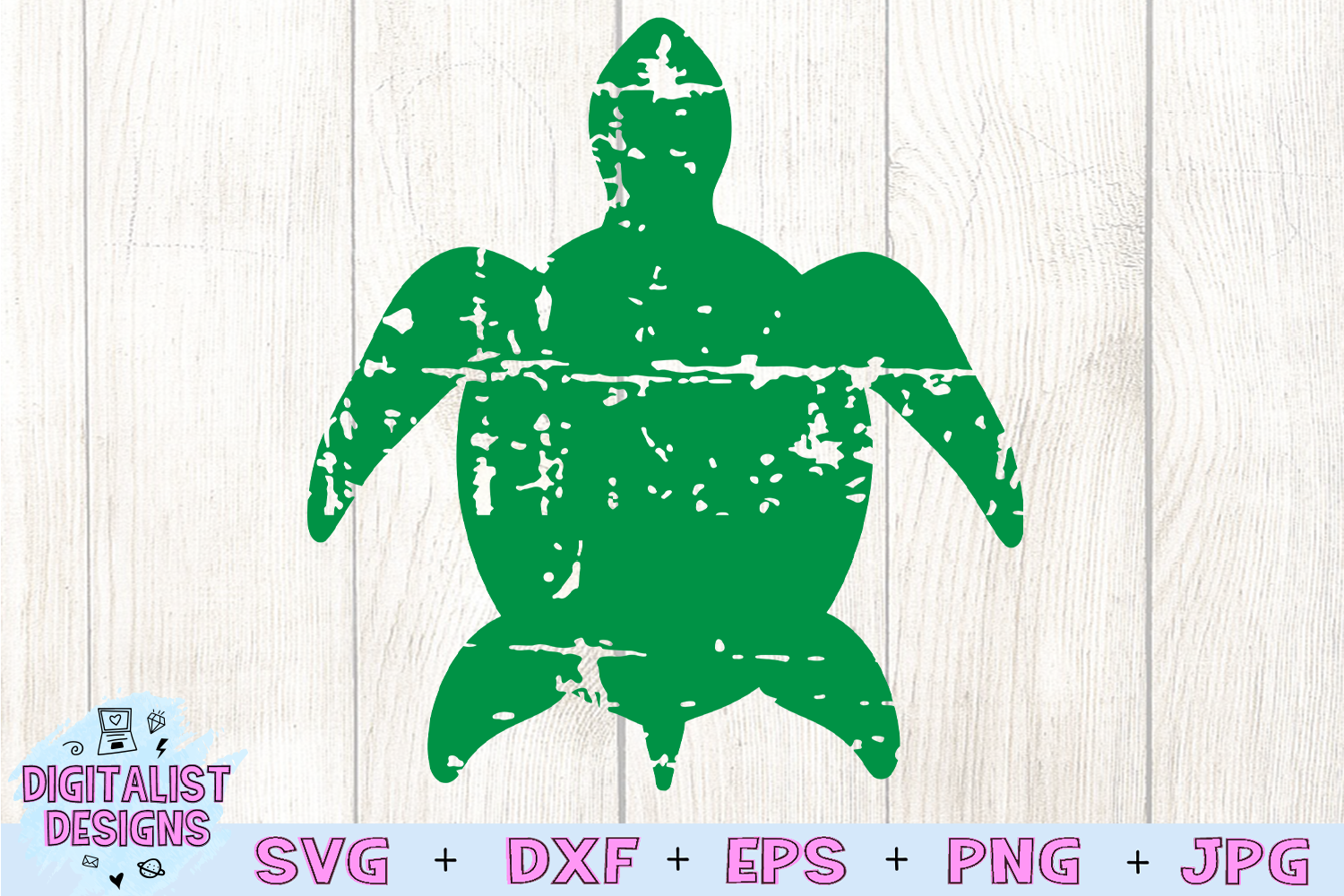 Turtle SVG | Grunge SVG | Distressed SVG | Cricut