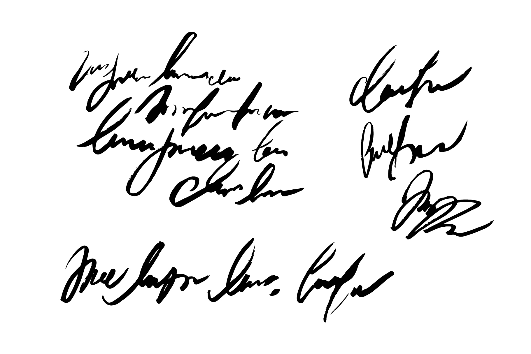Unreadable Handwriting Font Signature Text 389299 Illustrations
