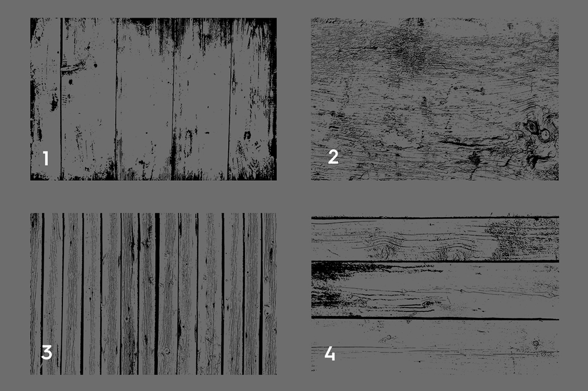 20 Weathered Wood Texture Overlays (110578) | Textures | Design Bundles