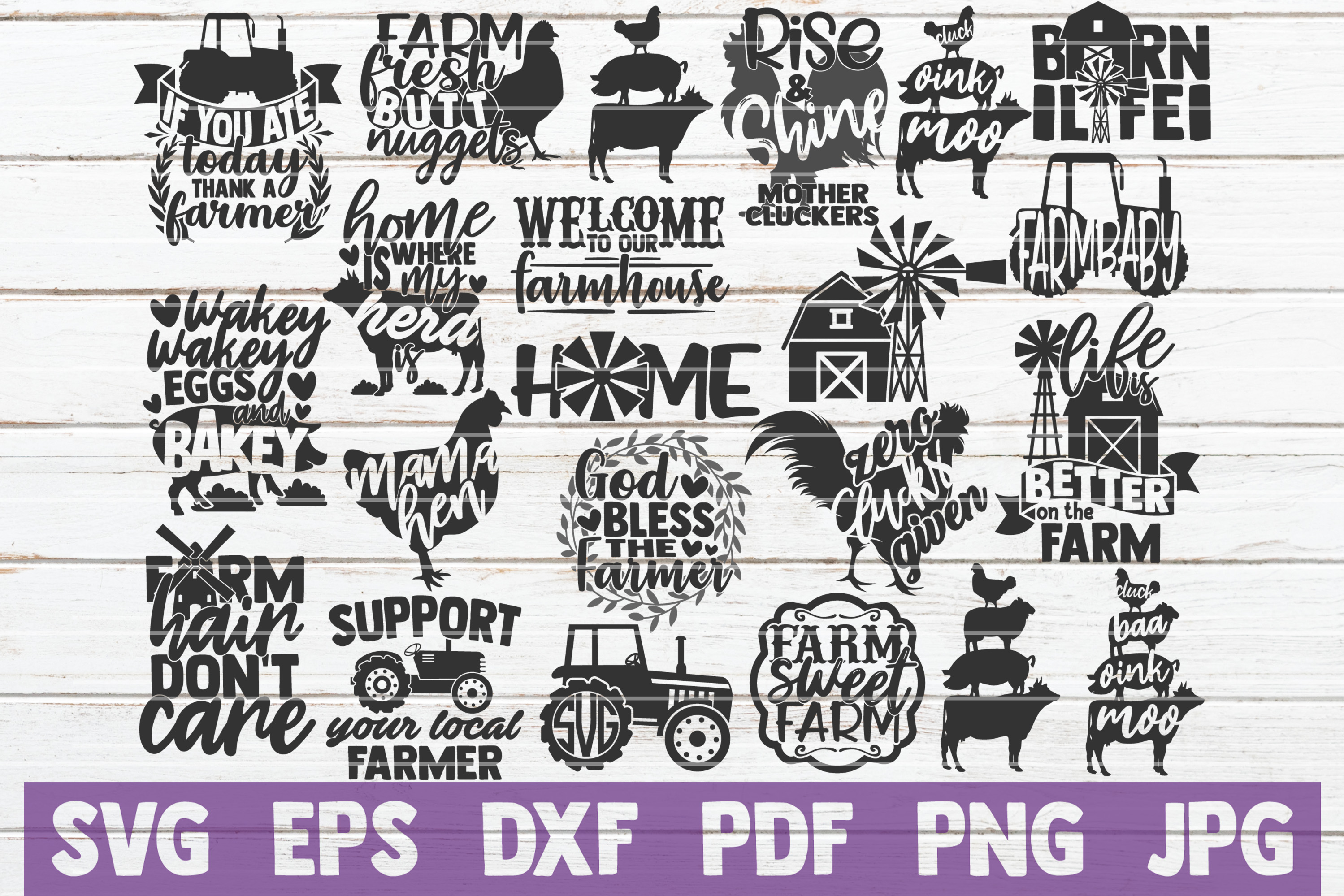 Farm Life SVG Bundle | SVG Cut Files | commercial use