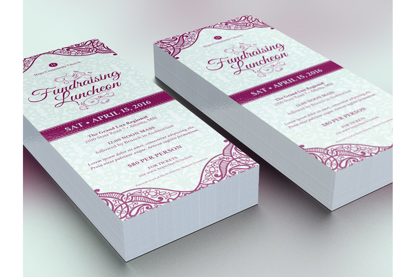 Fundraising Luncheon Flyer Template
