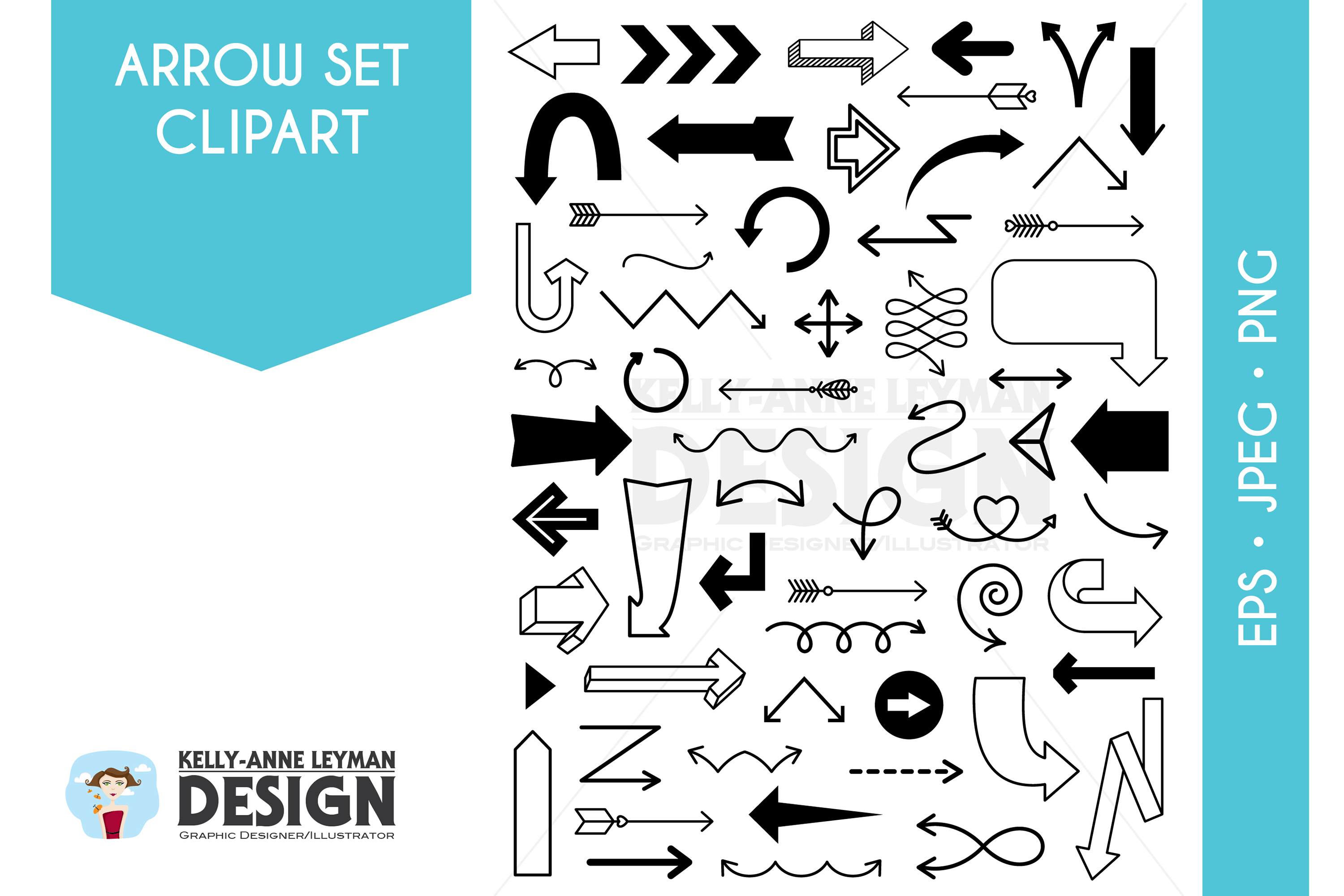 Arrow Clipart, Digital Arrows Clipart (219731) | Decorations | Design ...