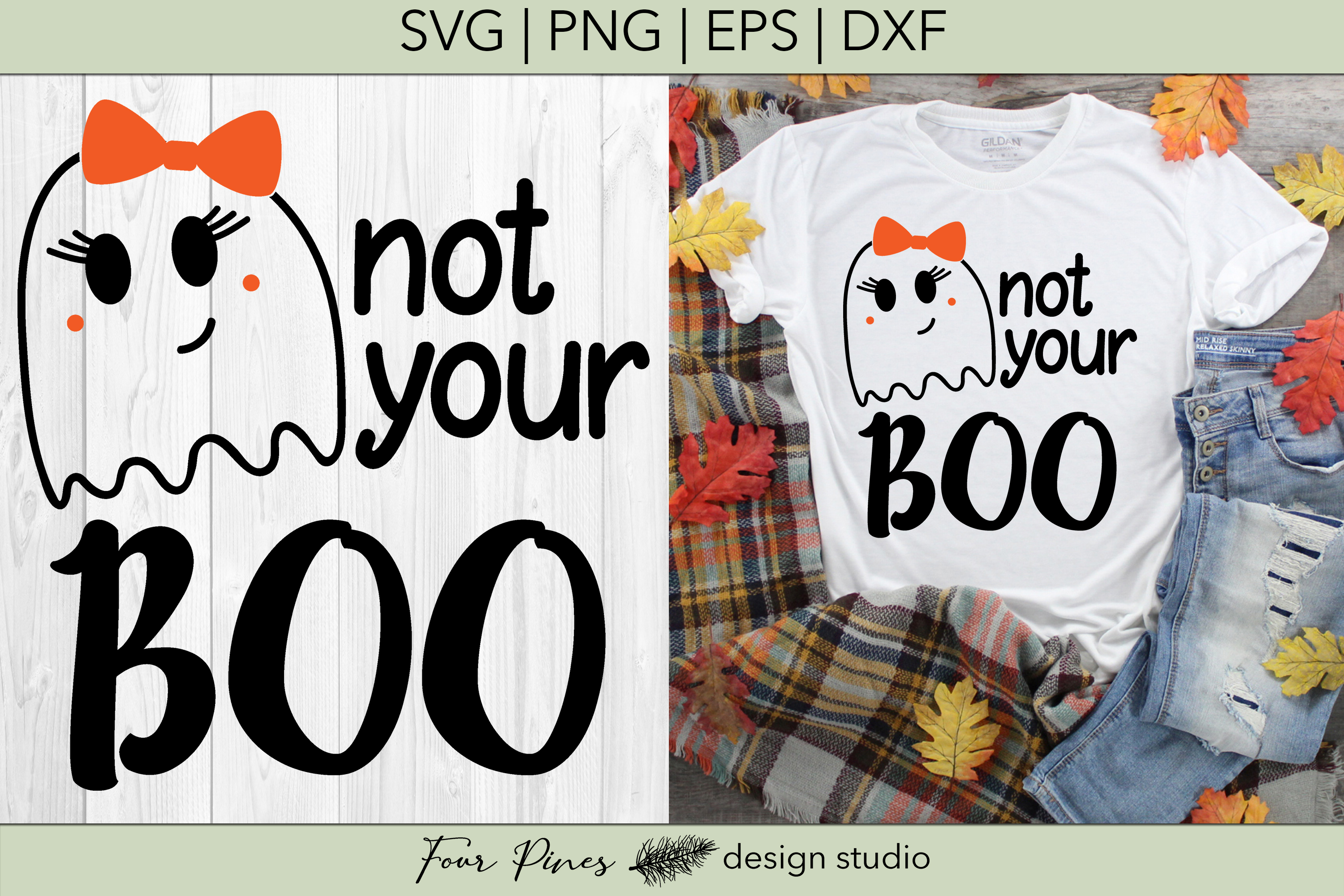 Not Your Boo Ghost Cut File SVG png eps dxf