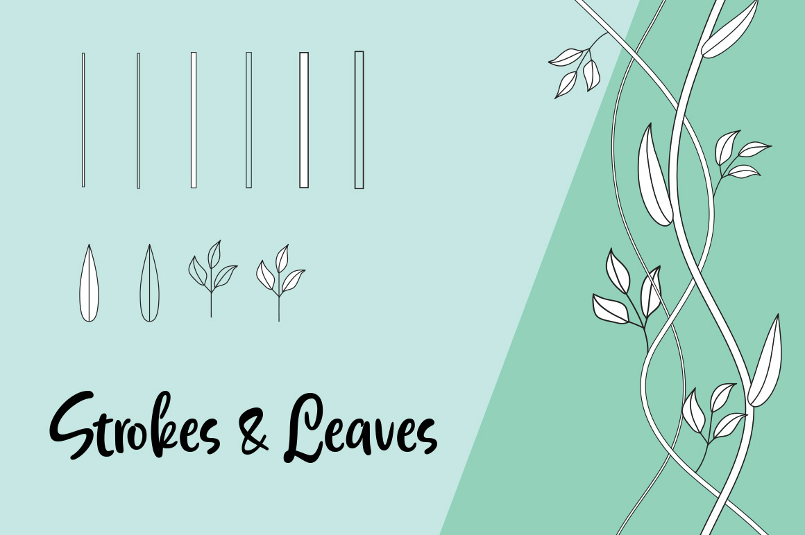 Floral Brushes|for Illustrator
