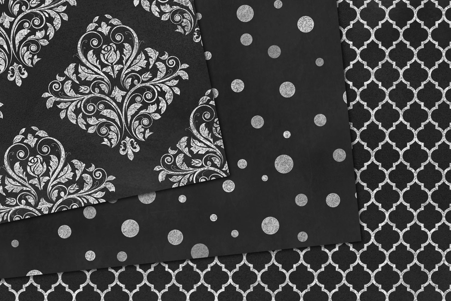 Chalkboard Patterns Digital Paper