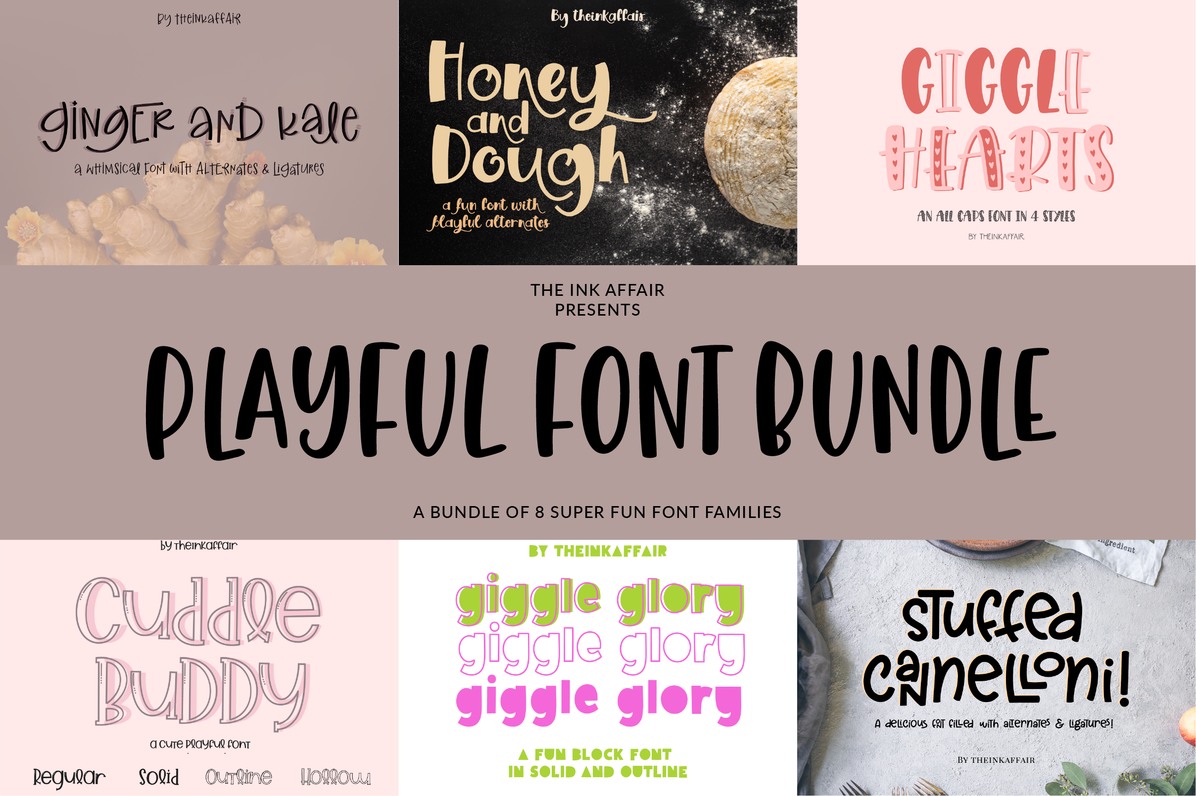 SALE! Playful Font Bundle (280068) | Regular | Font Bundles