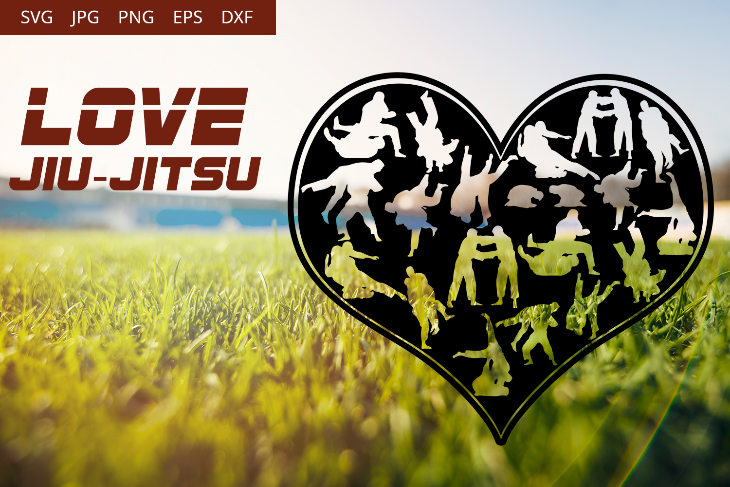 Love Brazilian jiu jitsu SVG Vector (359829) | Illustrations | Design ...