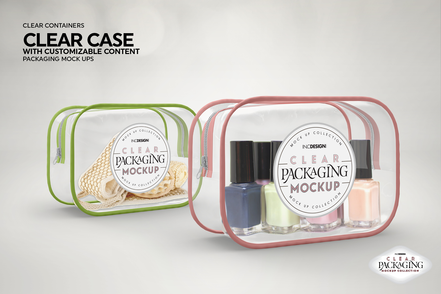 Clear or Opaque Case Packaging Mockup (268257) | Branding | Design Bundles