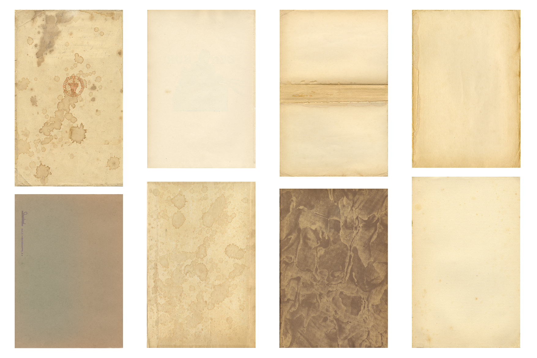 The Dusty Vintage Paper Pack Vol. 1 (116106) | Textures | Design Bundles