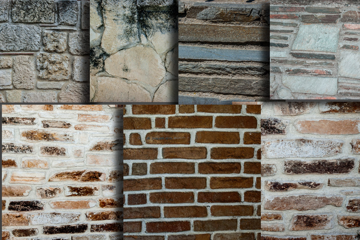 Brick digital paper pack