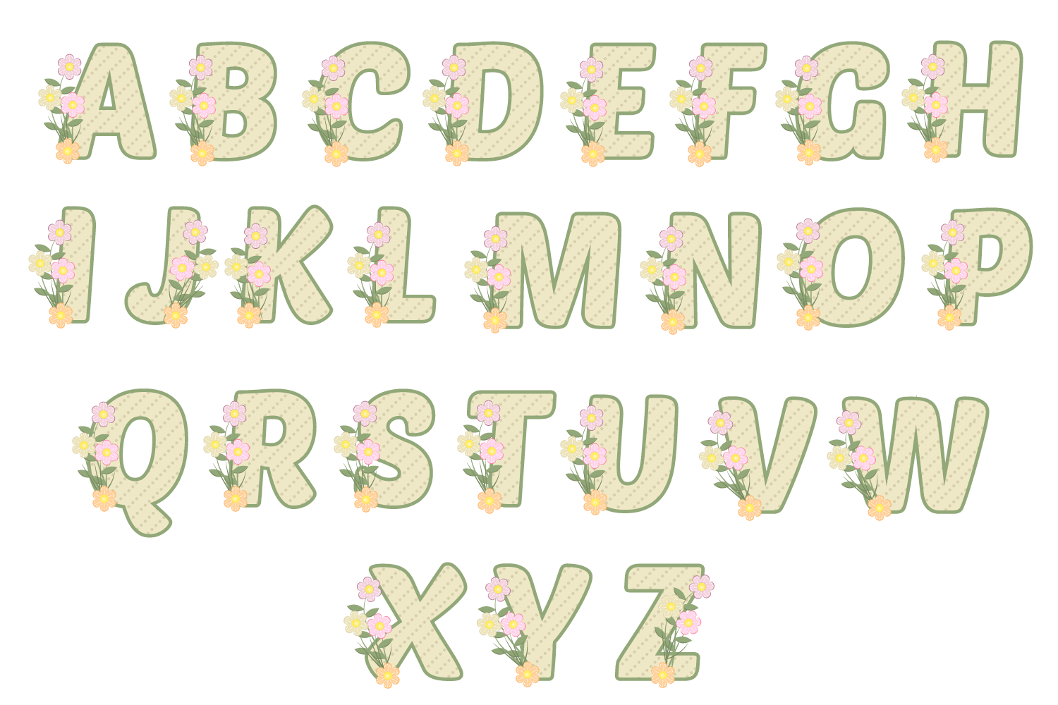 Flower Alphabet