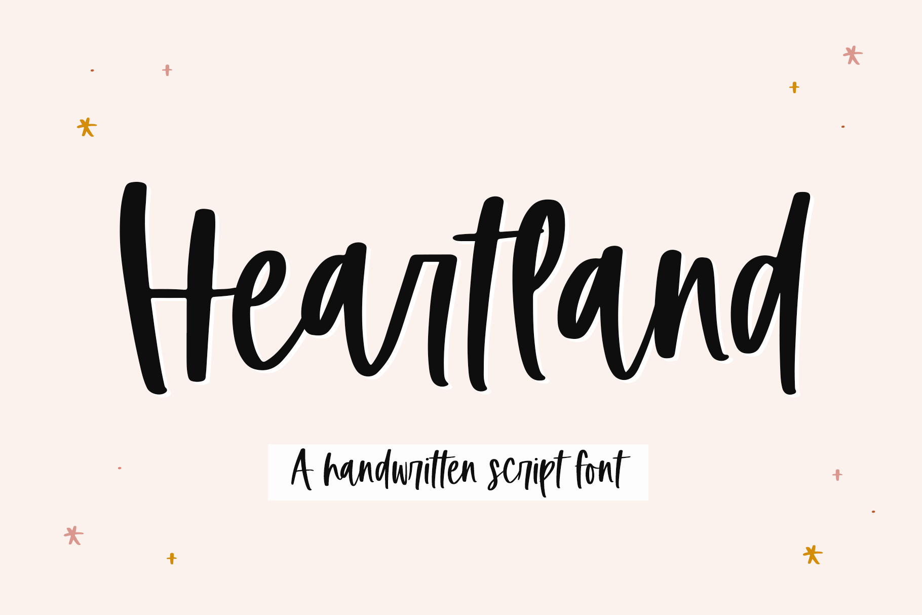 Heartland - A Handwritten Script Font (538433) | Handwritten | Font Bundles