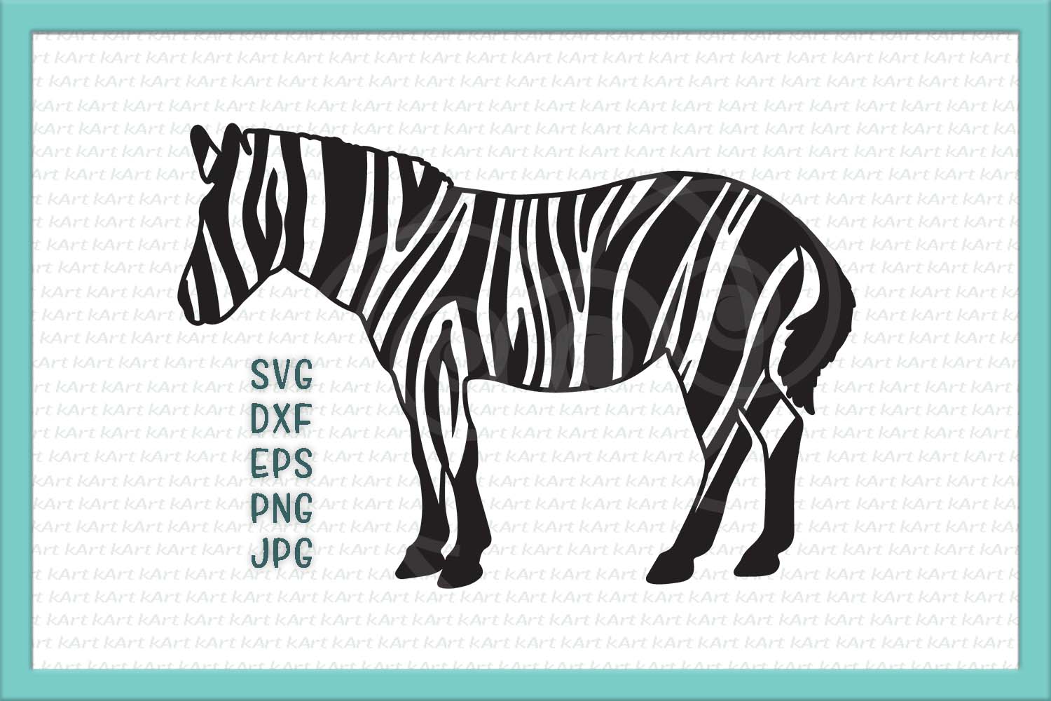 zebra svg, patterned zebra svg, zebra printable