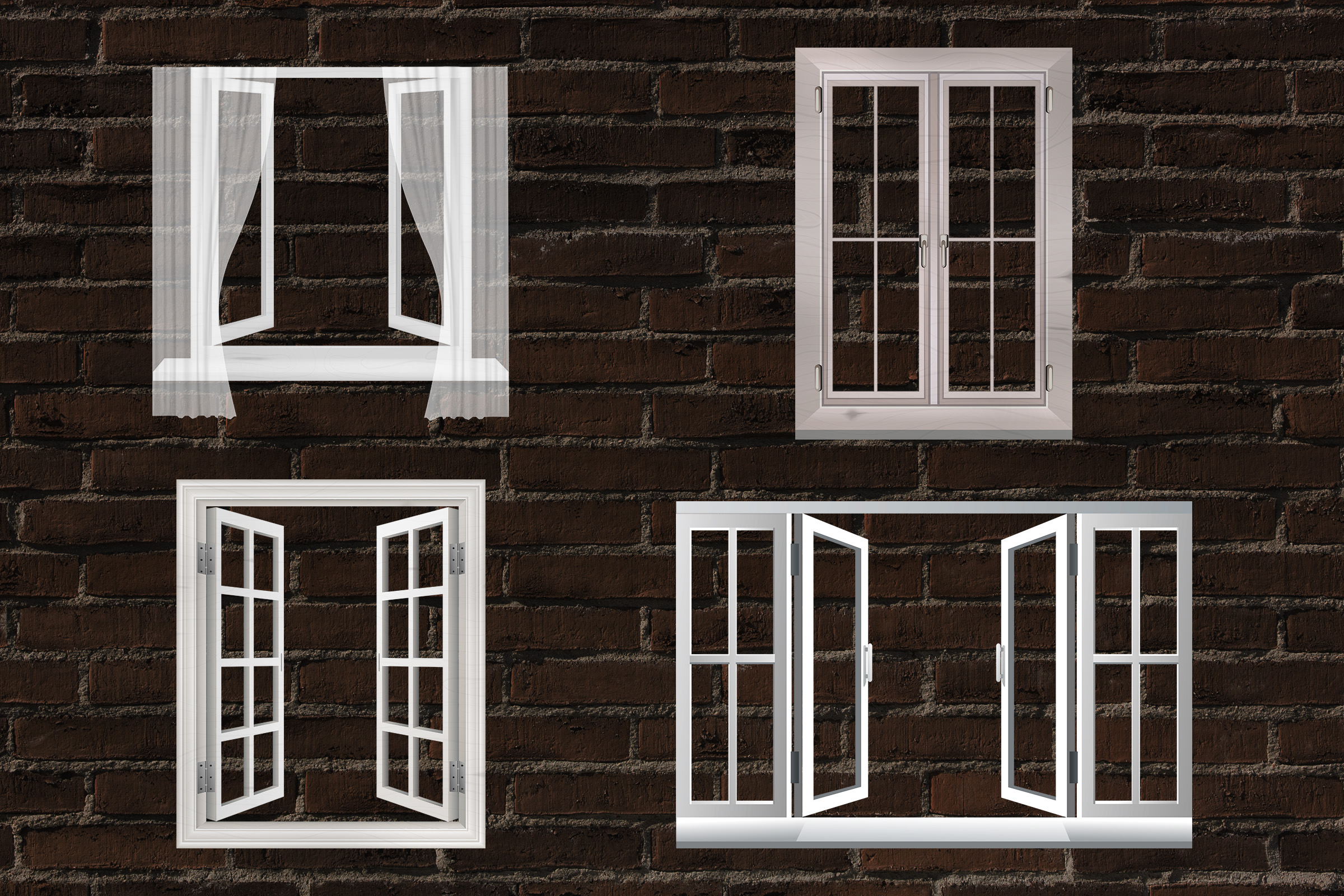 Window Overlays, Window Frames Clipart