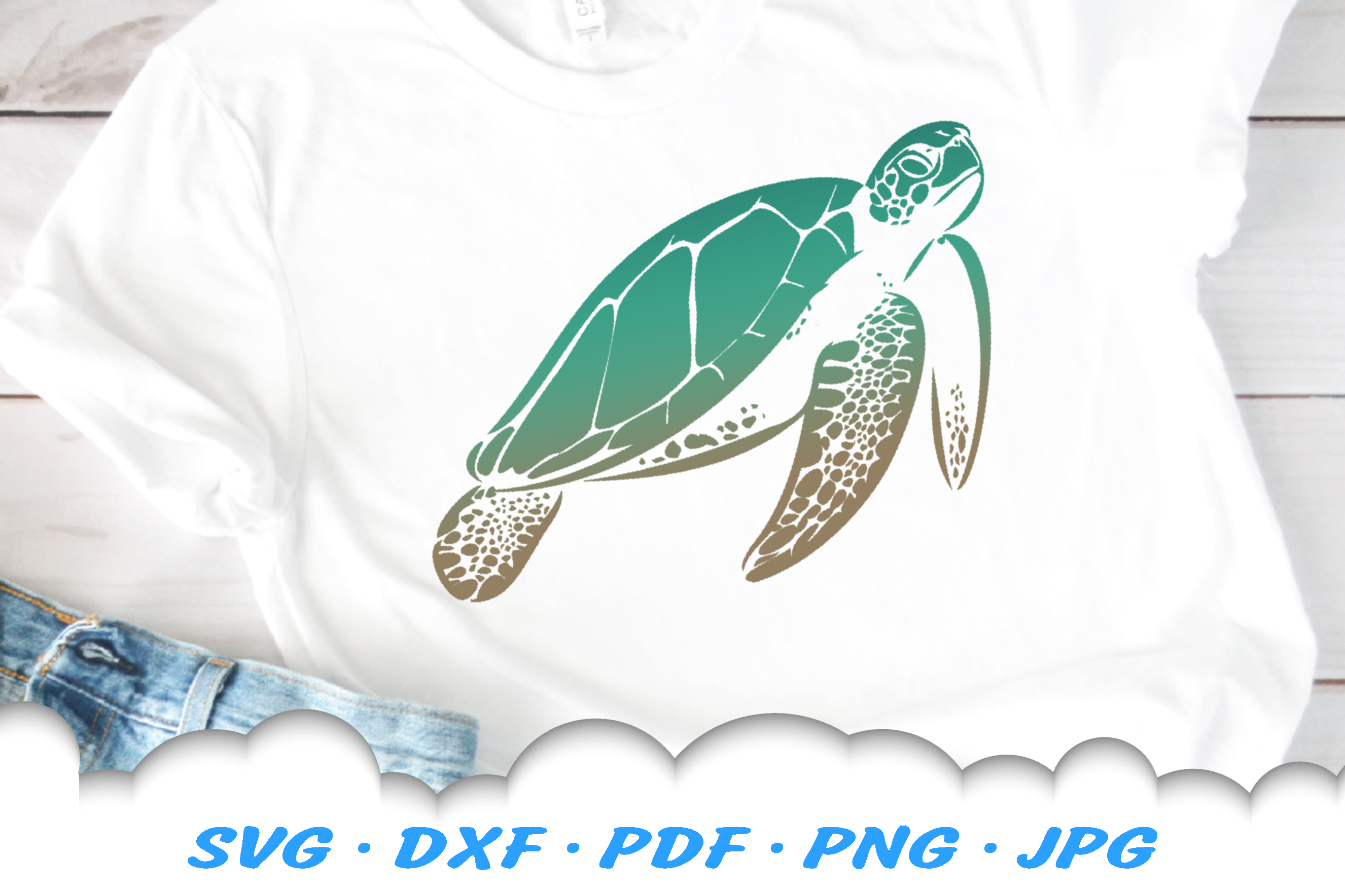 Sea Turtle SVG DXF Cut Files