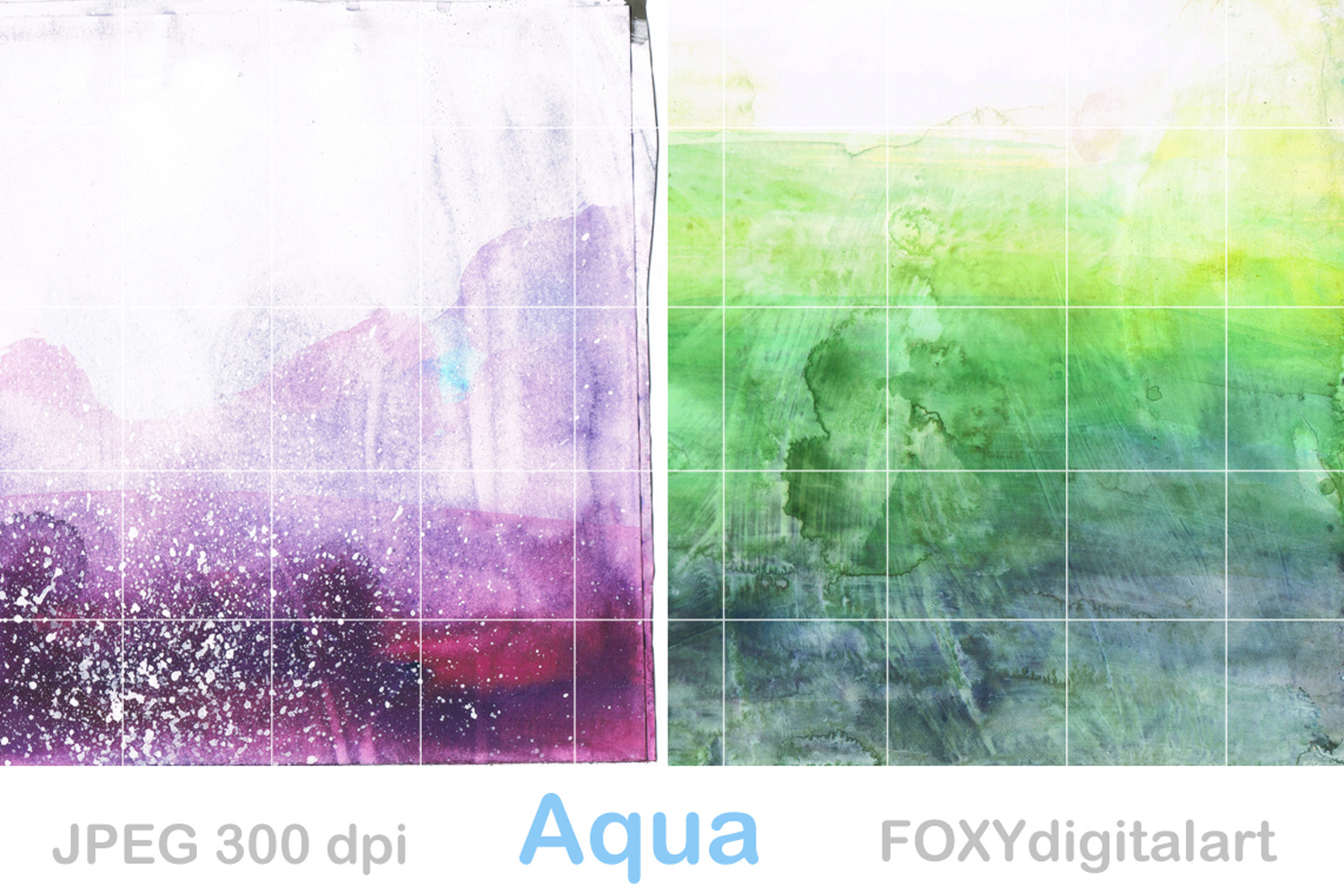 Watercolor Digital Papers Ombre Paint Splatters (271423 ...