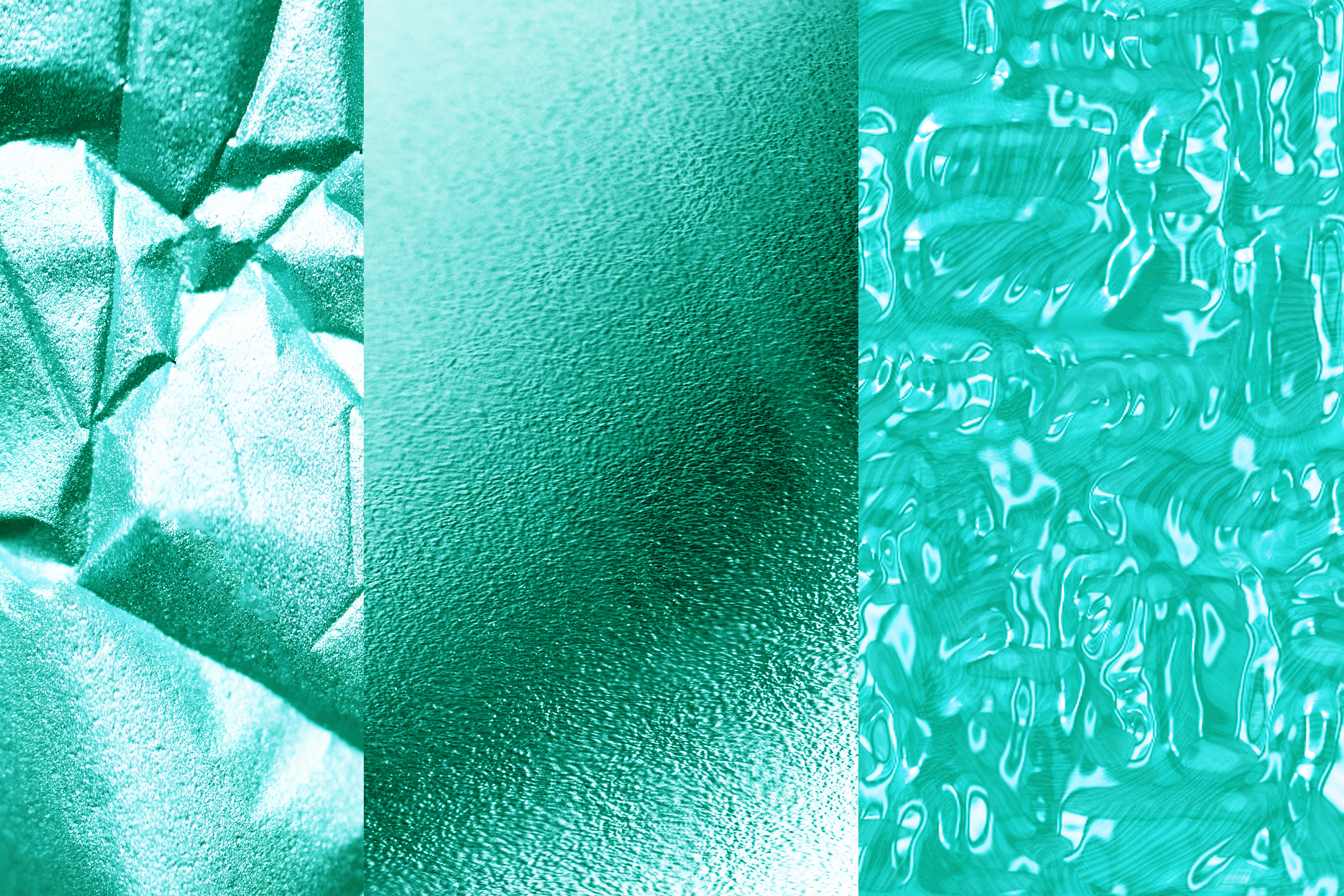 Turquoise Metallic Digital Papers, Metallic Textures