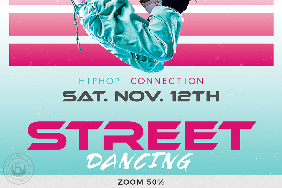 Street Dancing Flyer Template (97819) | Flyers | Design Bundles