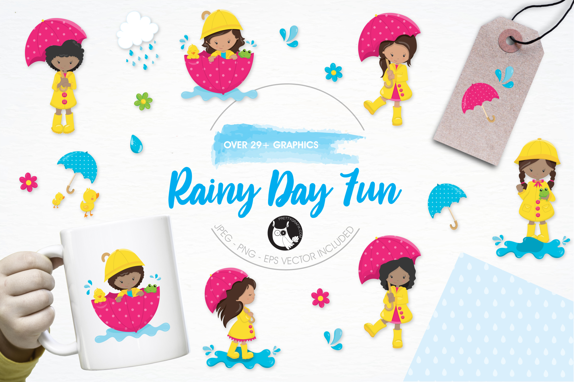 Rainy Day Fun graphics and illustrations