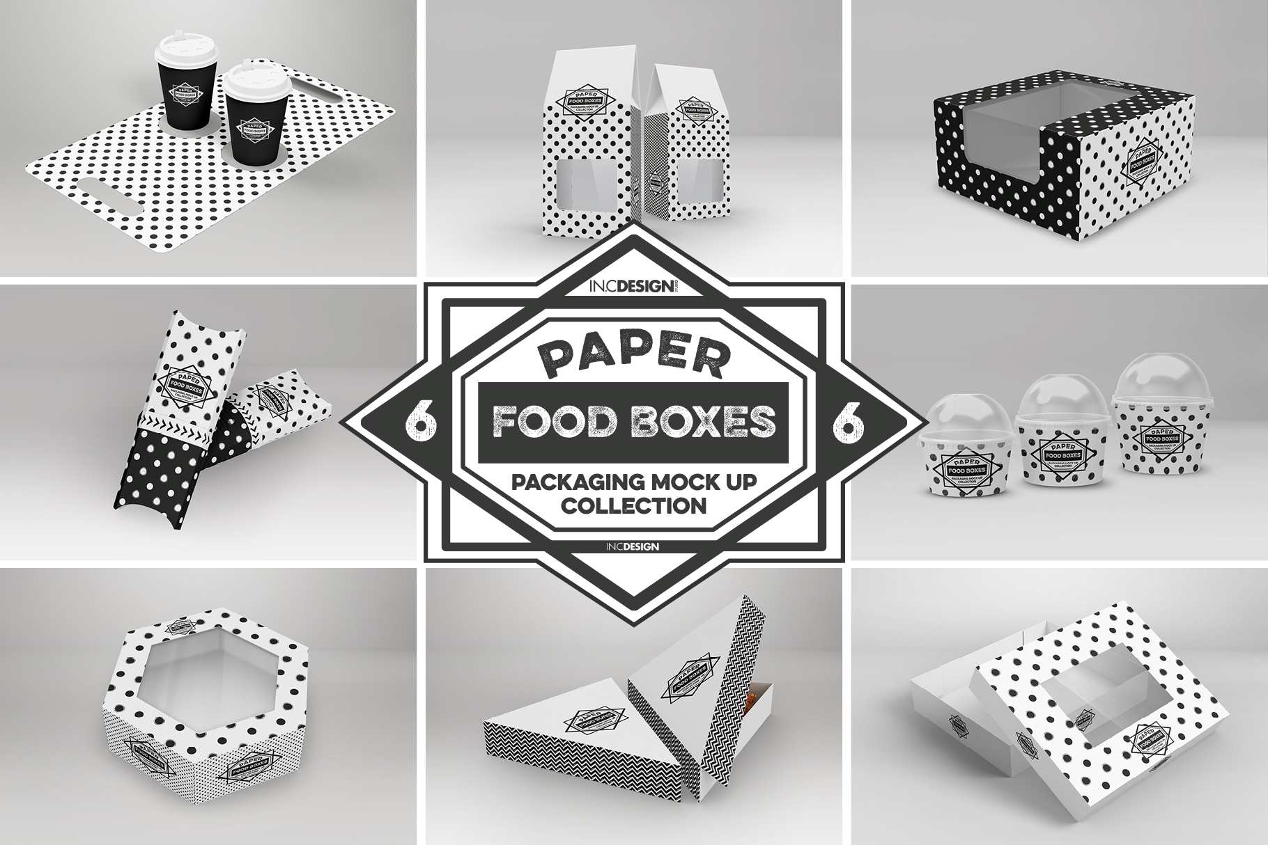VOL.6 Food Box Packaging MockUps