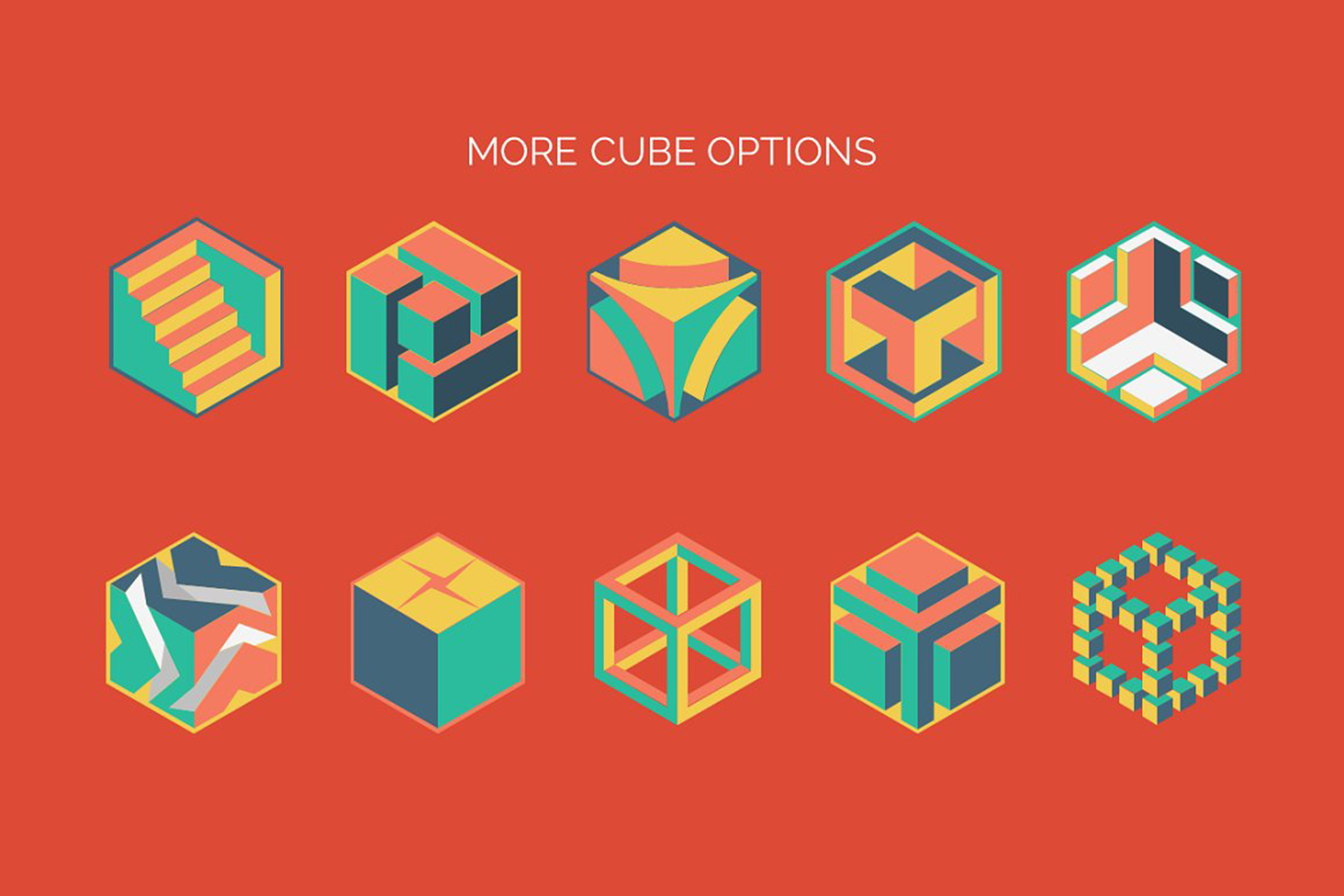 3D Cube Infographics (109910) | Presentation Templates | Design Bundles