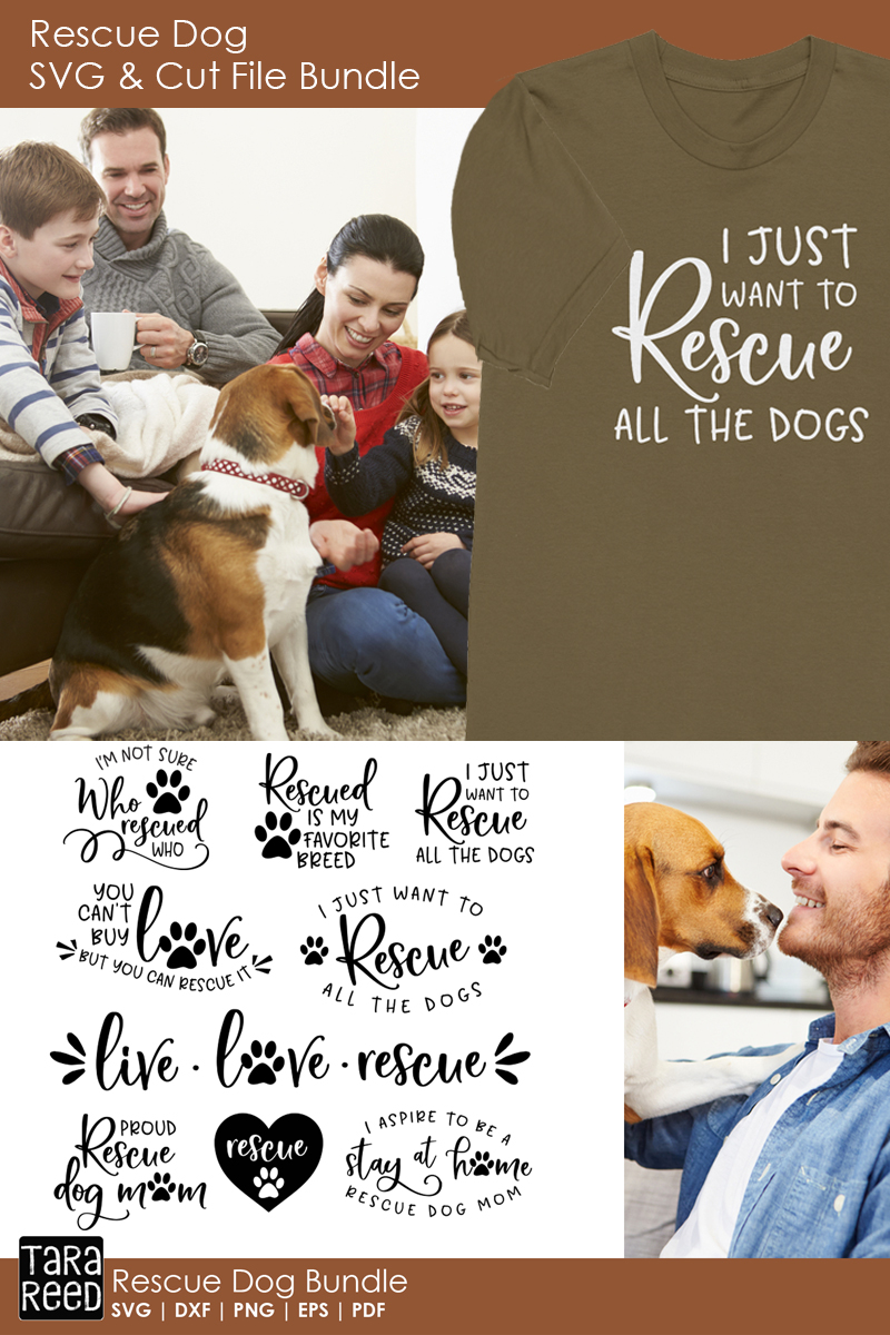 Rescue Dog SVG and Cut Files for Crafters