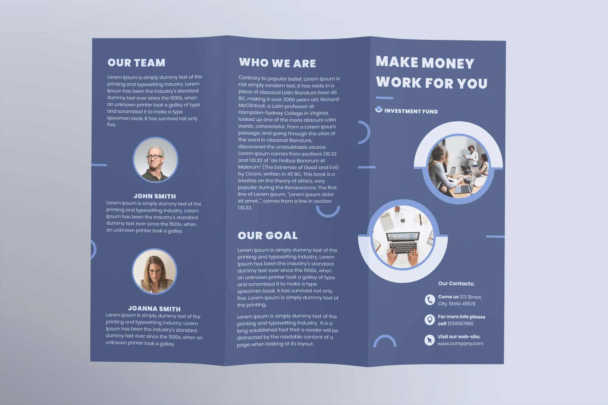 Investment Fund Brochure Trifold