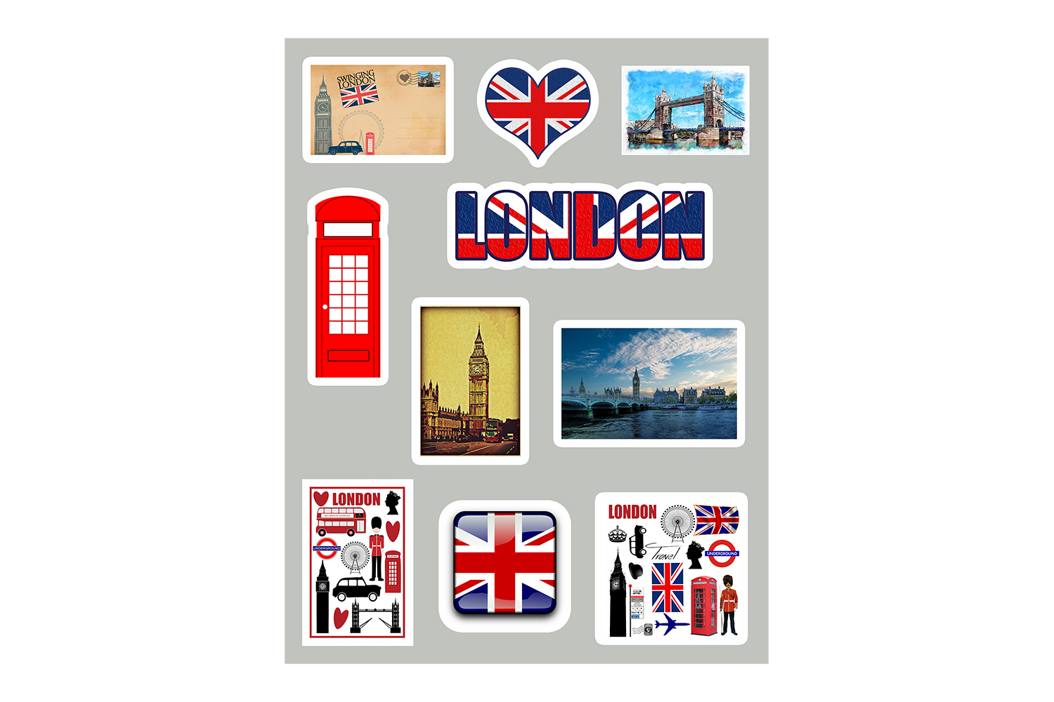 Travel Sticker, Decorative Sticker, London, Suitcase, 50OFF