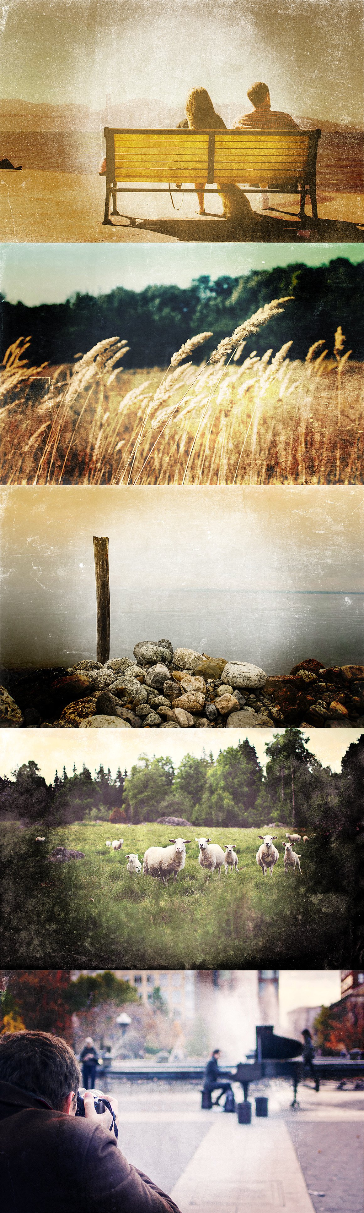 Vintage Film Overlays (48067) | Textures | Design Bundles