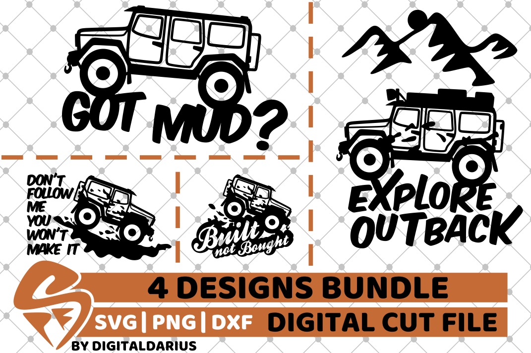 4x Off Road Designs Bundle svg, 4x4 car svg, Adventure svg,