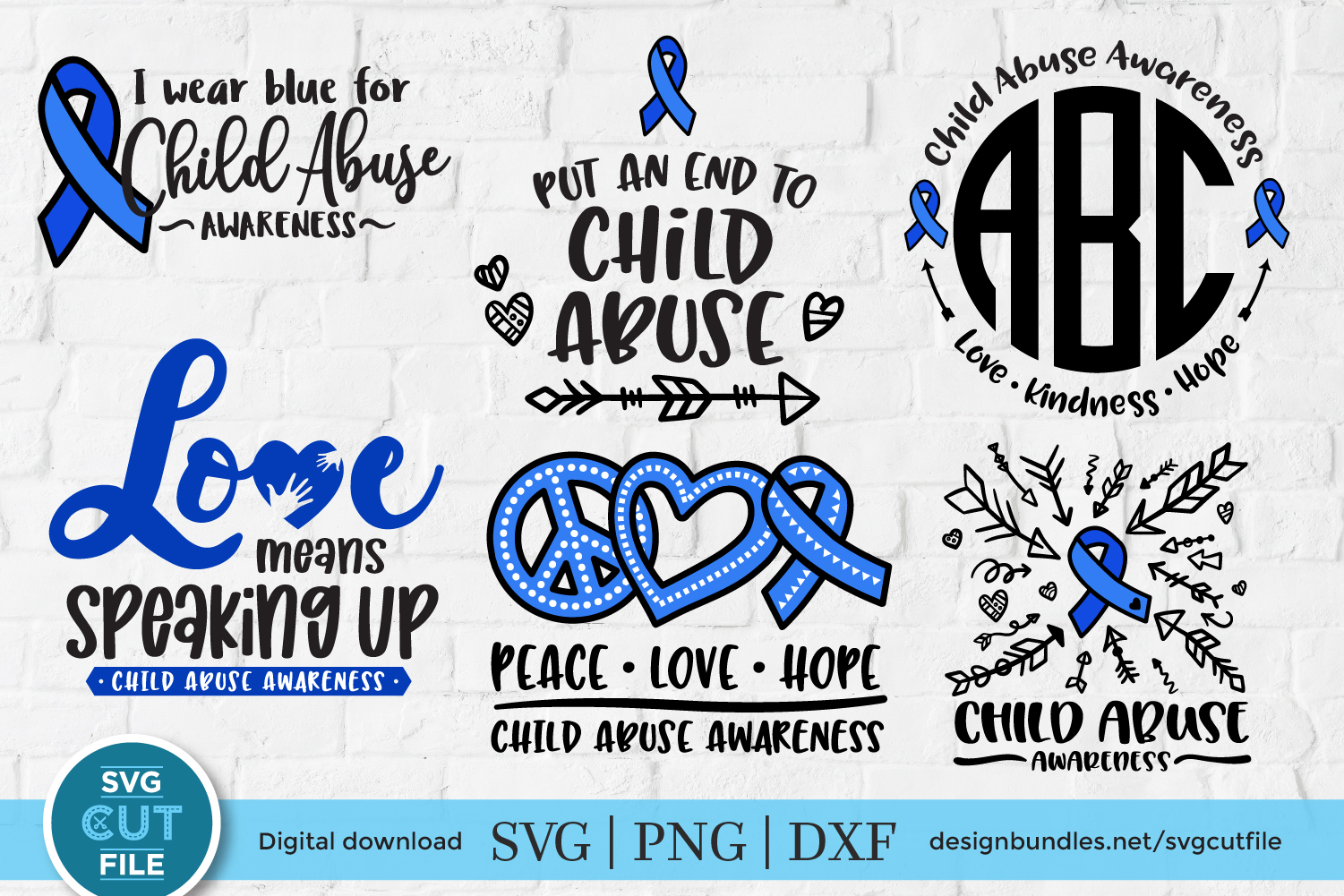 Child Abuse Awareness SVG bundle - a child abuse collection