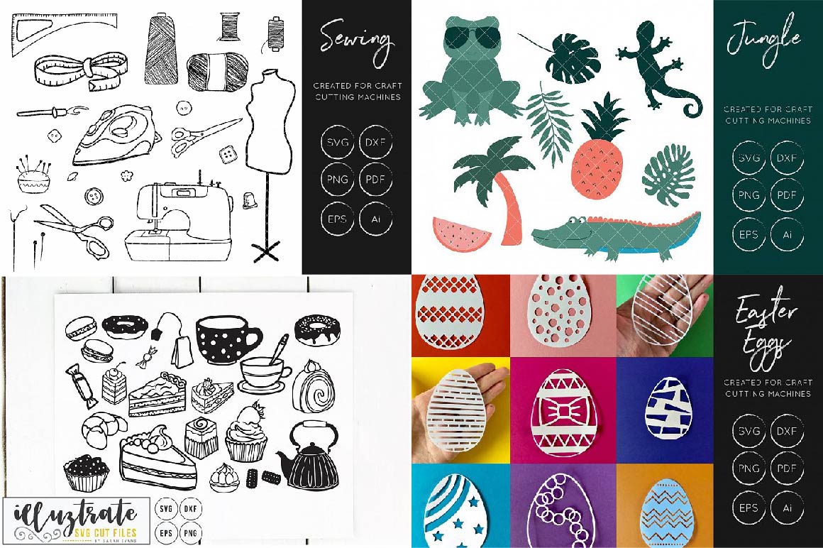 HUGE SVG Graphics Bundle - illustration SVG Cut Files