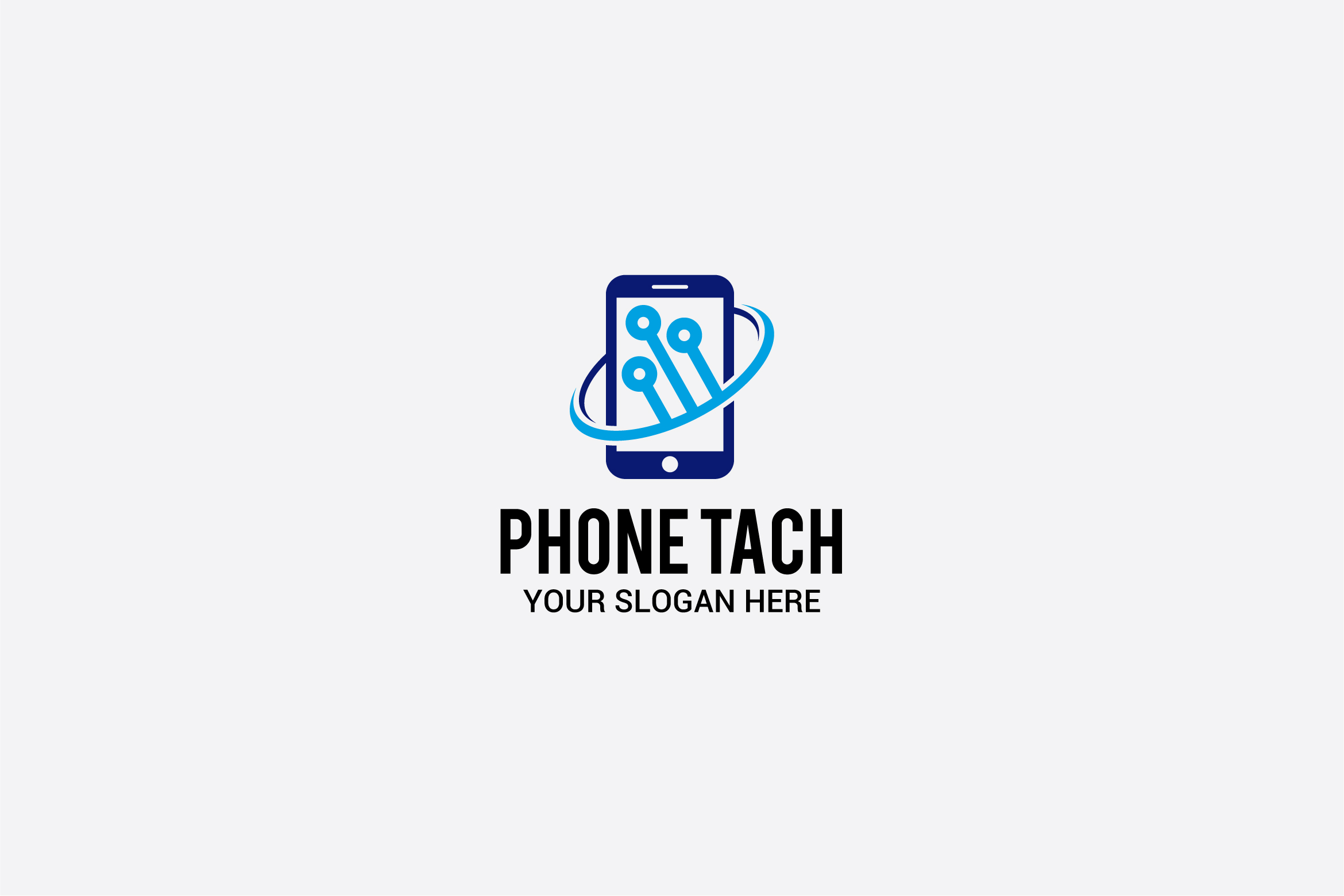 phone tech logo (420475) | Logos | Design Bundles