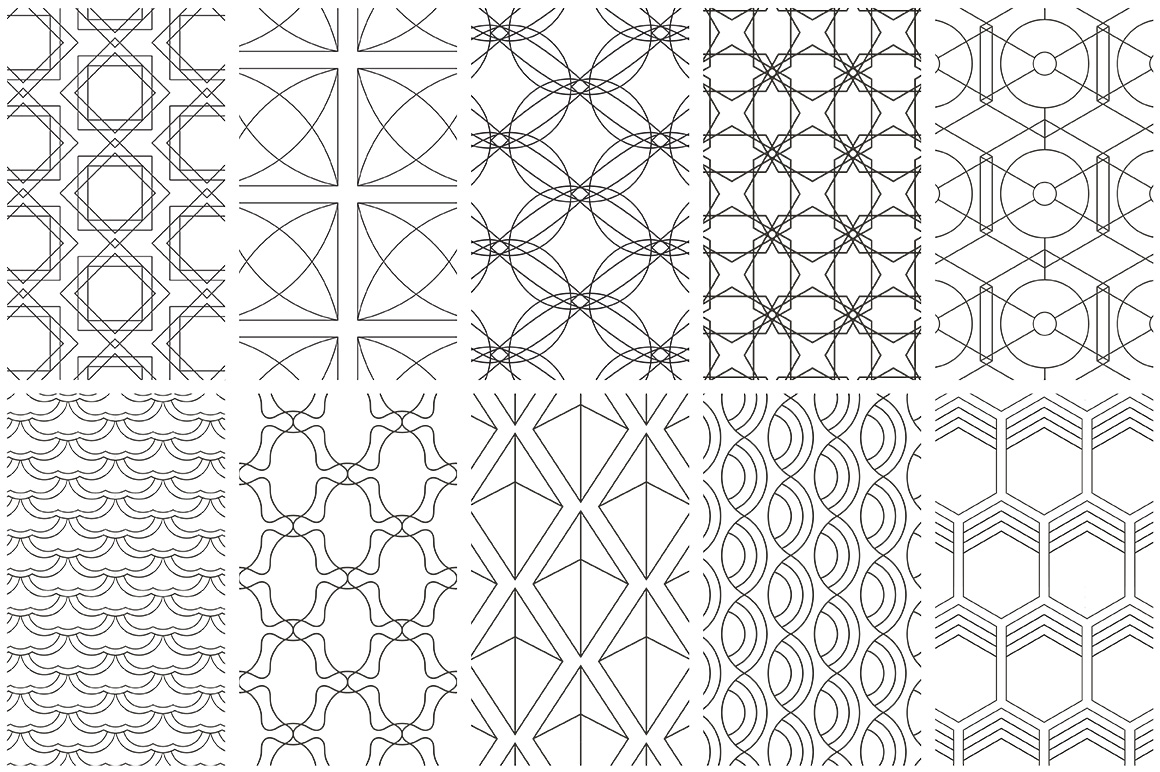 Feminine Elegant Patterns (15570) | Backgrounds | Design Bundles