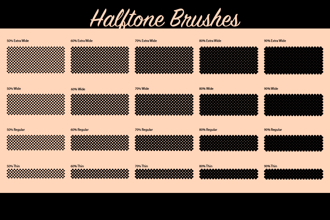 Vector Halftone Brushes